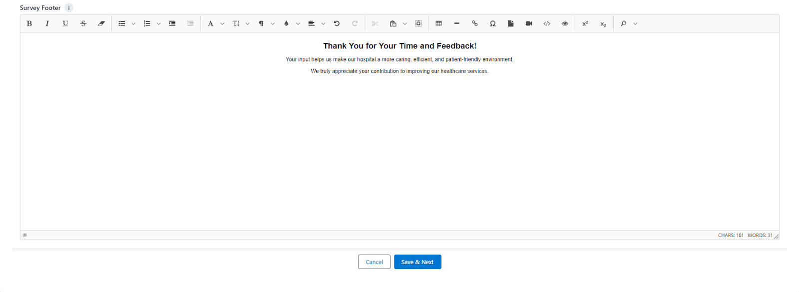 Survey Header & Footer - Cloudy Wave